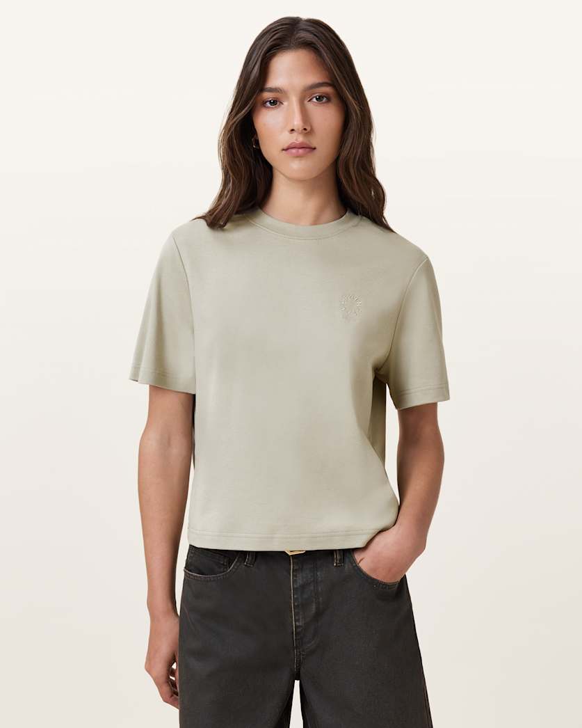 Lisa Haven T-Shirt LIGHT ASH GREEN | ALLSAINTS US